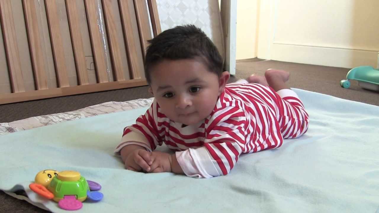 Tummy time - Baby 30 weeks old - YouTube