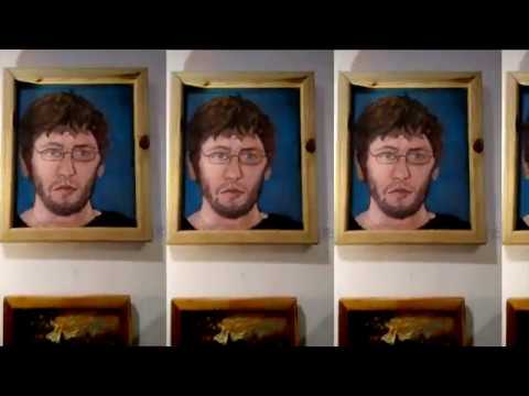 Jonathan Wilhelm Oil Paintings at Thirsty Mind Cafe - YouTube