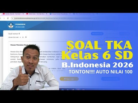SOAL TKA BAHASA INDONESIA KELAS 6 SD TAHUN 2026