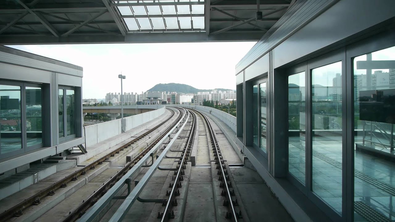[Full HD] 김해경전철 전구간 / Front view of Busan-Gimhae Light Rail(BGL) 1/4 ...