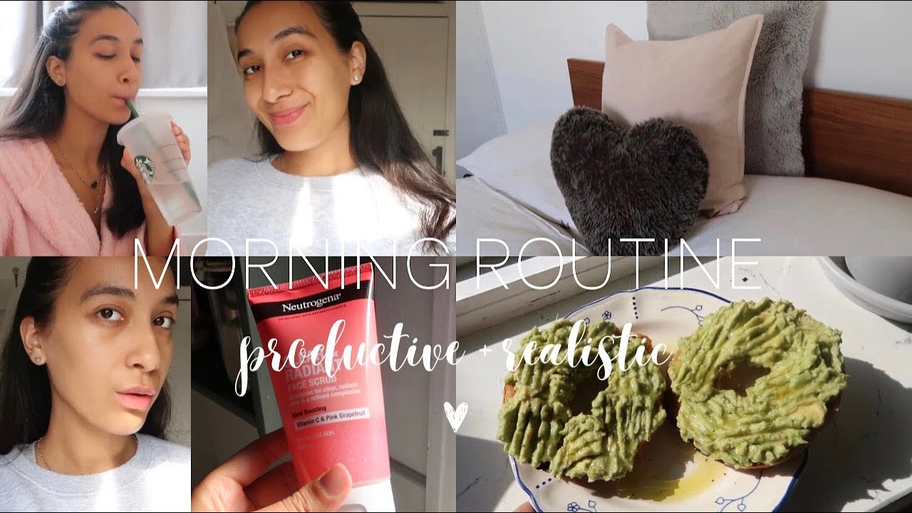 PRODUCTIVE + REALISTIC MORNING ROUTINE | how to be productive + healthy in 2024 ♡ luisa love ...