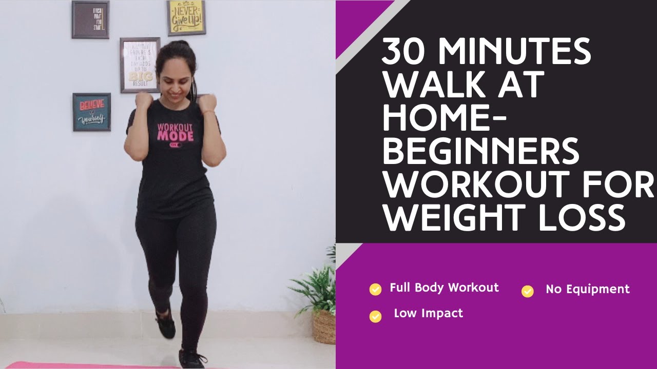 30 Minutes Walking At Home Workout For Weight Loss For Beginners–No ...