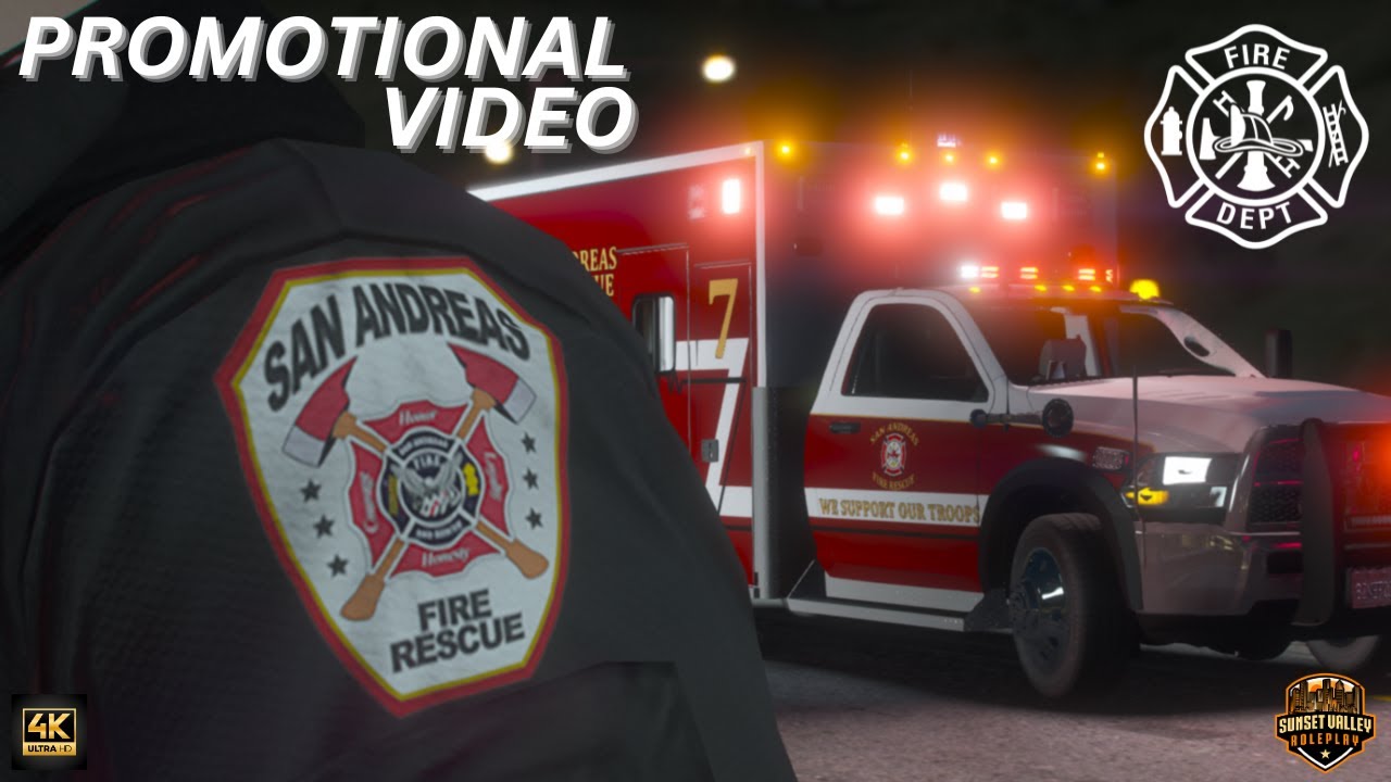 [4K] Sunset Valley Roleplay | "RUN THIS TOWN" - San Andreas Fire Rescue ...