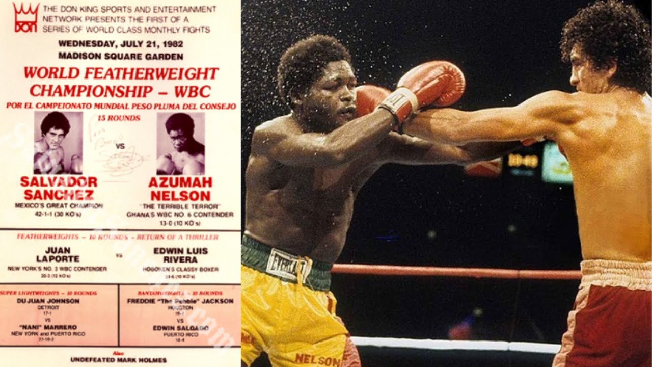 Salvador Sanchez vs Azumah Nelson Boxing Full Fight (1982 07 21) - YouTube