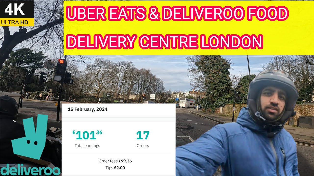 deliveroo and Uber eats food delivery centre London student delivery ...