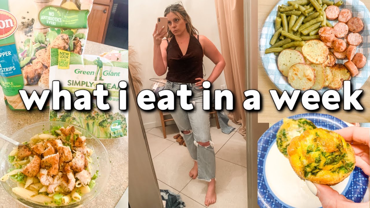 Realistic WHAT I EAT IN A WEEK! weight loss | easy meals | calorie ...
