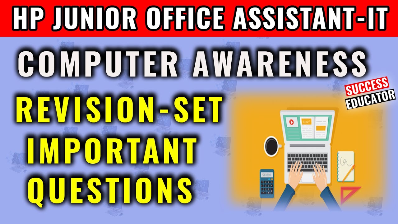 Computer Awareness | Revision Questions | HP Junior office Assistant-IT ...