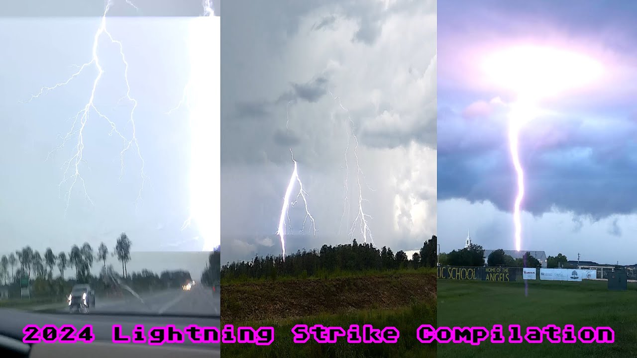 2024 Lightning Strike Compilation (First Coast Storm Tracking) - YouTube
