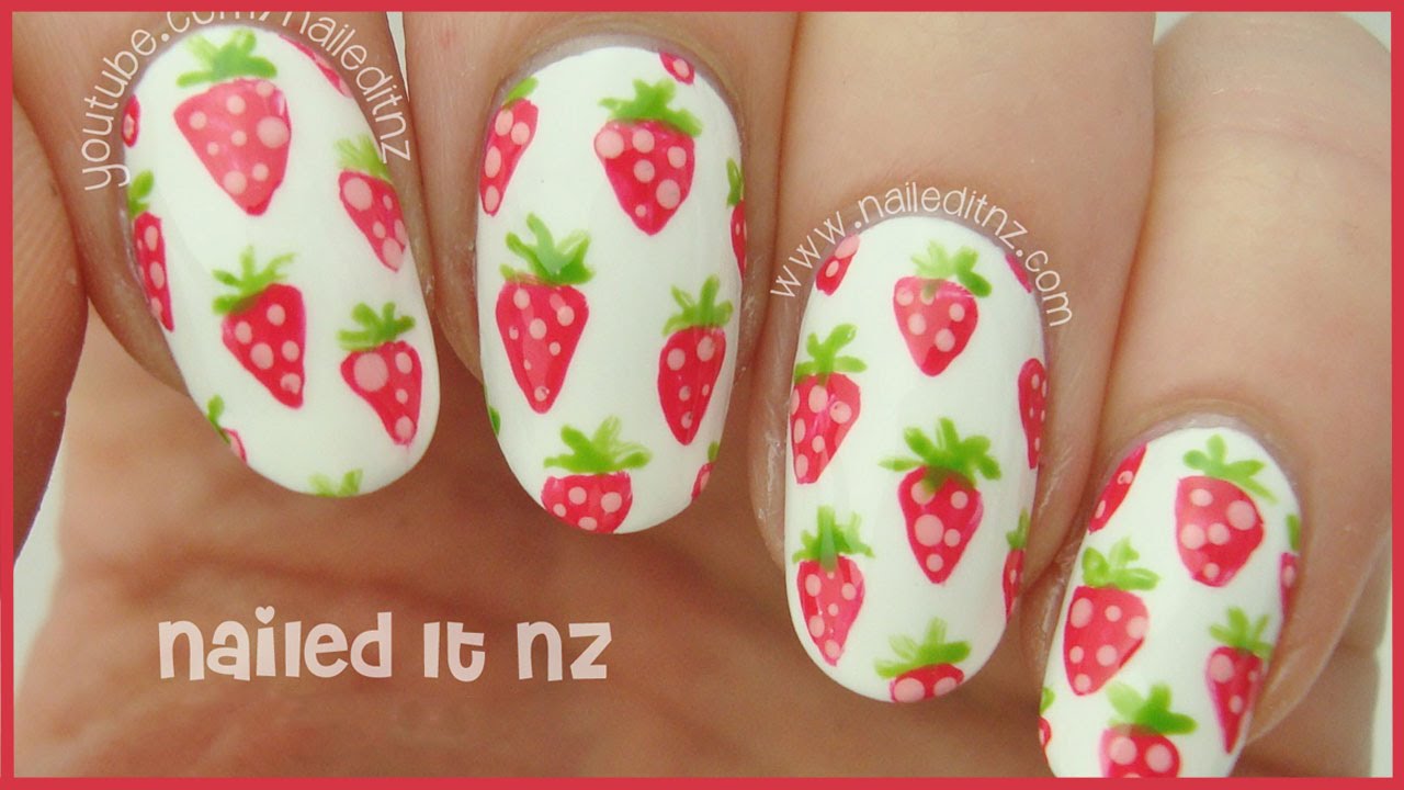 Strawberry Nail Art Tutorial