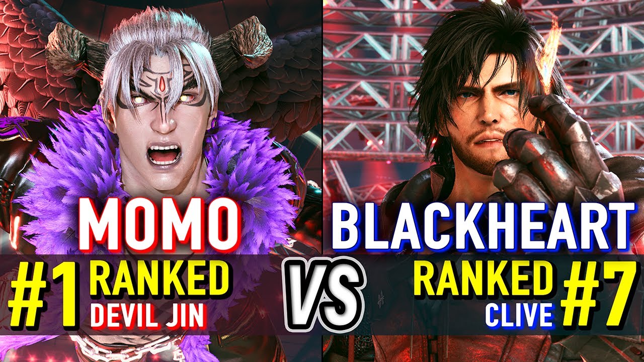 T8 🔥 MOMO (#1 Ranked Devil Jin) vs BLACKHEART (#7 Ranked Clive) 🔥 ...