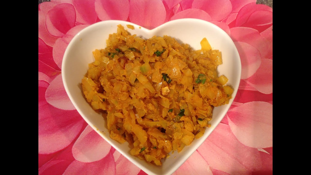 Muttakos masala poriyal or cabbage masala curry - YouTube