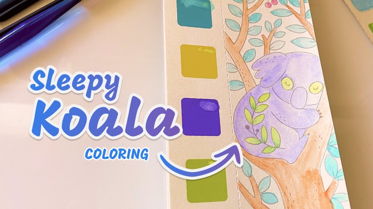 #asmr Meditative Coloring with a Sleepy Koala [Part 1] - YouTube