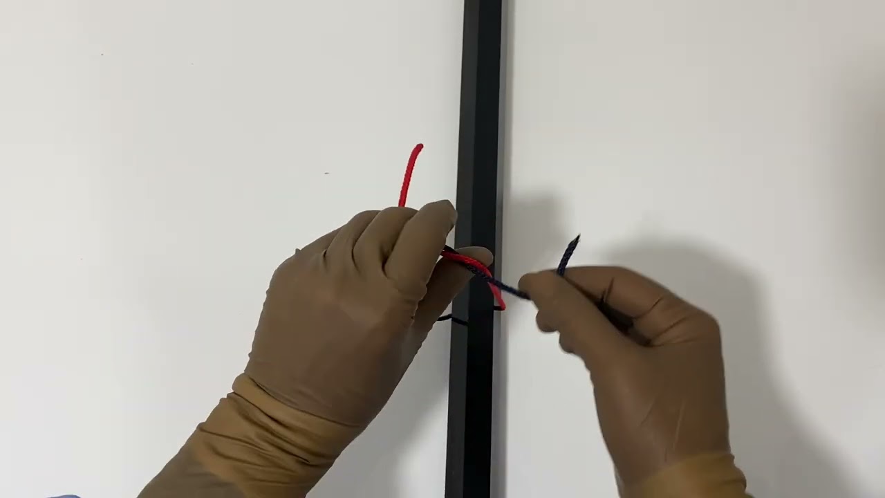 Noeud chirurgical main【Two handed surgical knot】Left hand/Left rotation ...