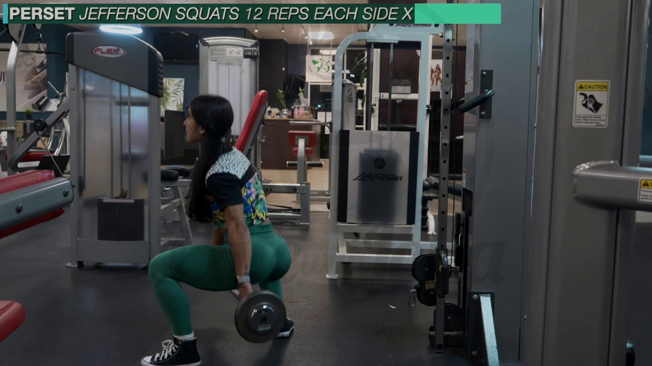 GLUTE PUSHDOWN SUPER JEFF SQUATS - YouTube