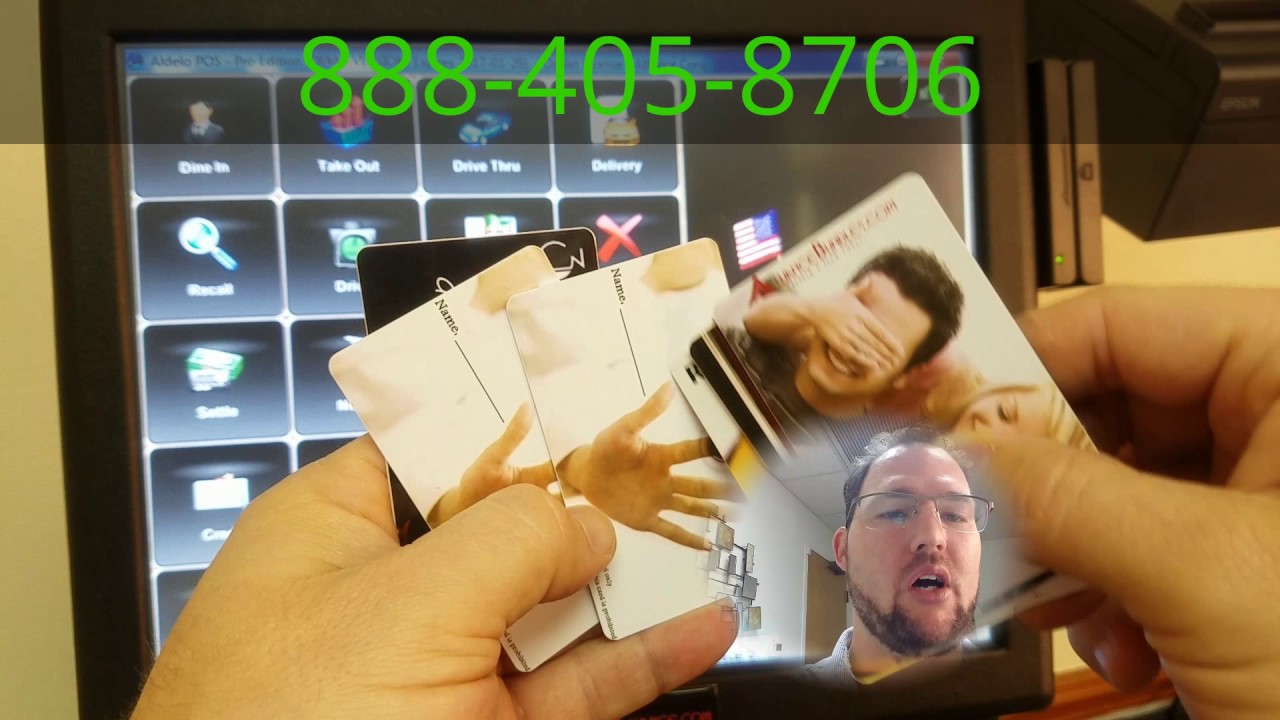 Aldelo POS Custom Gift Cards, Employee Cards, Rewards Cards - YouTube