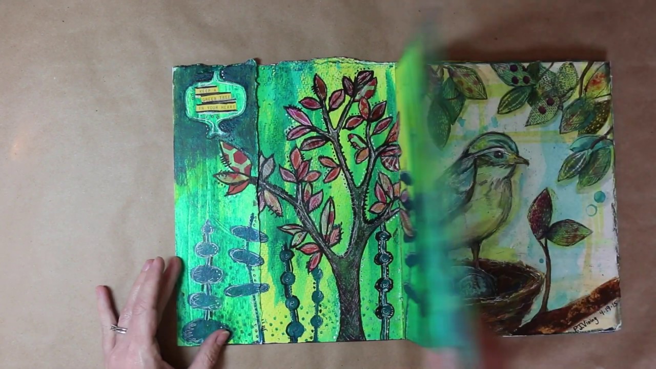Art Journal Round Robin Part 1 - YouTube
