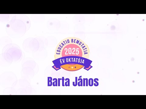 Év Oktatója 2025: Barta János, a Magyar Képzőművészeti Egyetem oktatója