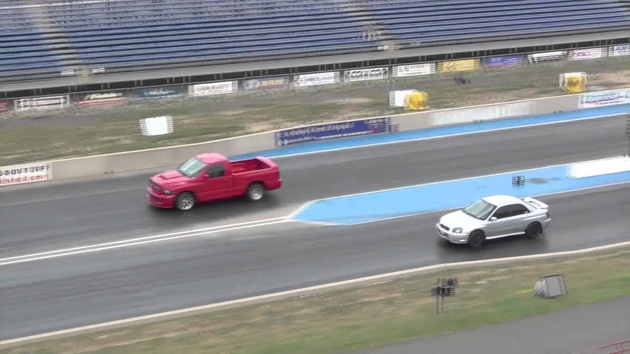 Subaru WRX vs Dodge Ram SRT10 - YouTube