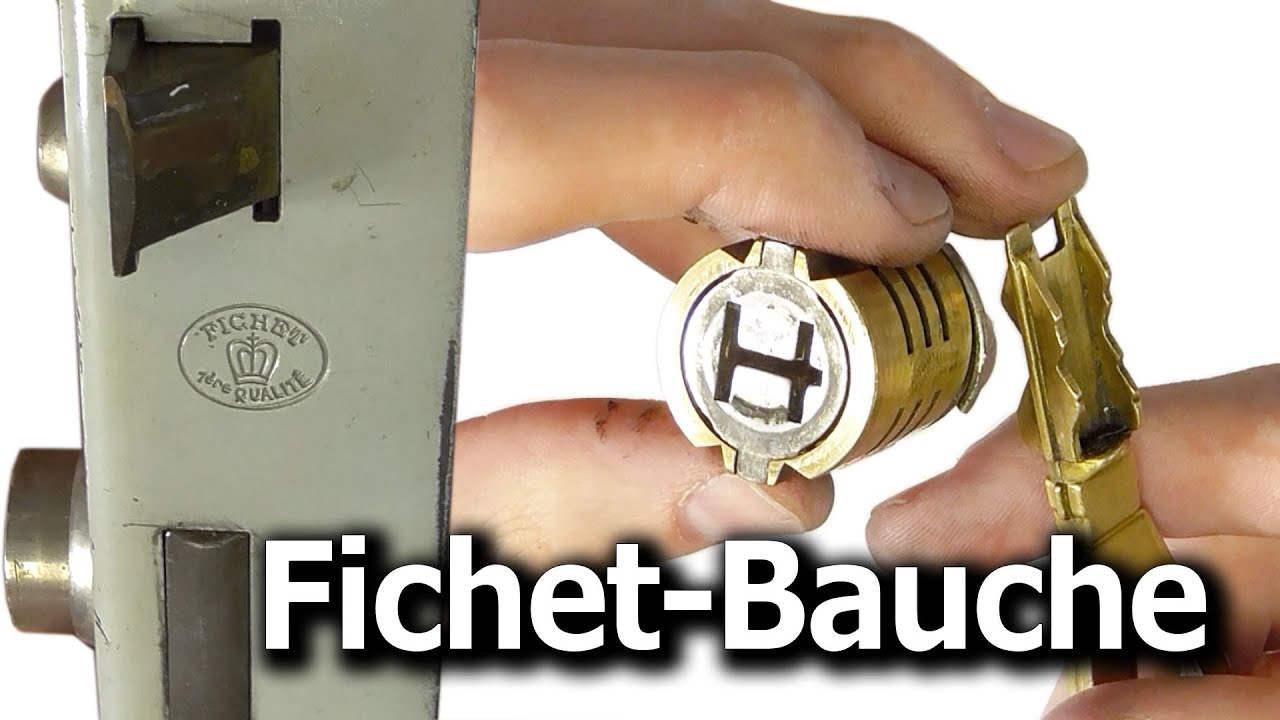 Fichet 480: редкий французский замок - YouTube