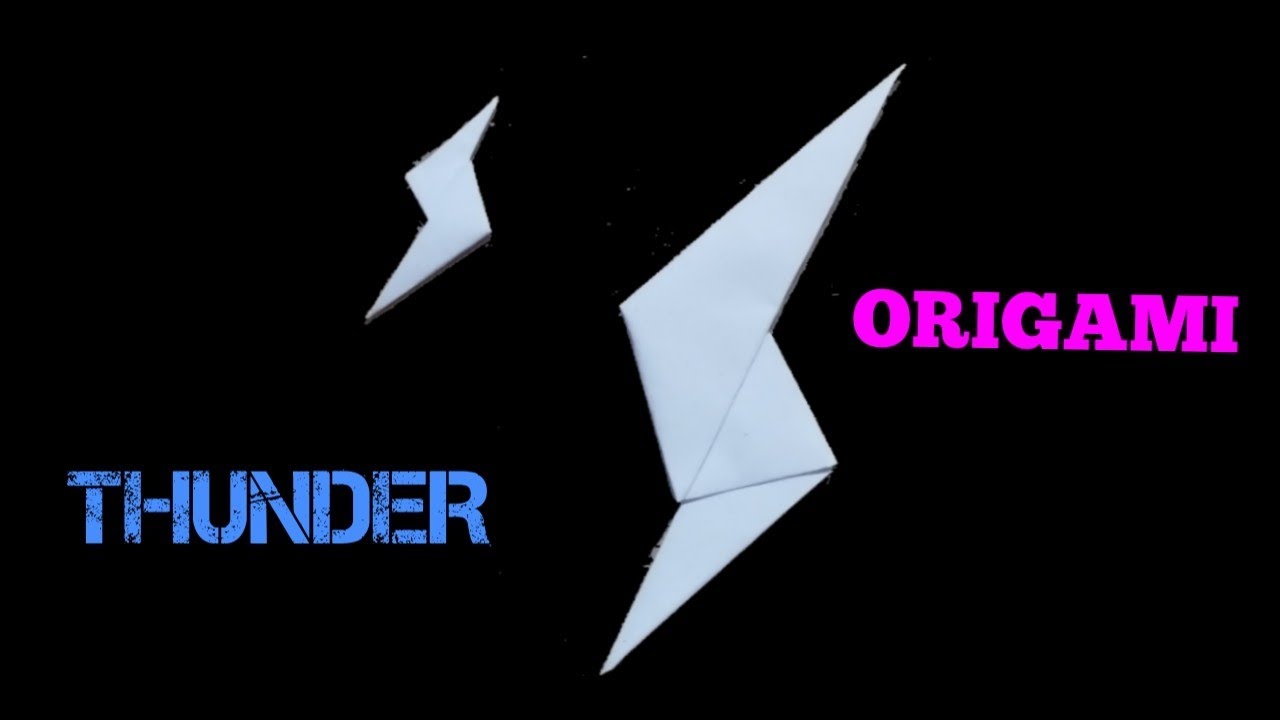 How to make paper thunder | Origami thunder tutorial - YouTube