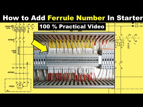 How to Add Ferrule Number In Electrical Starter @ElectricalTechnician ...