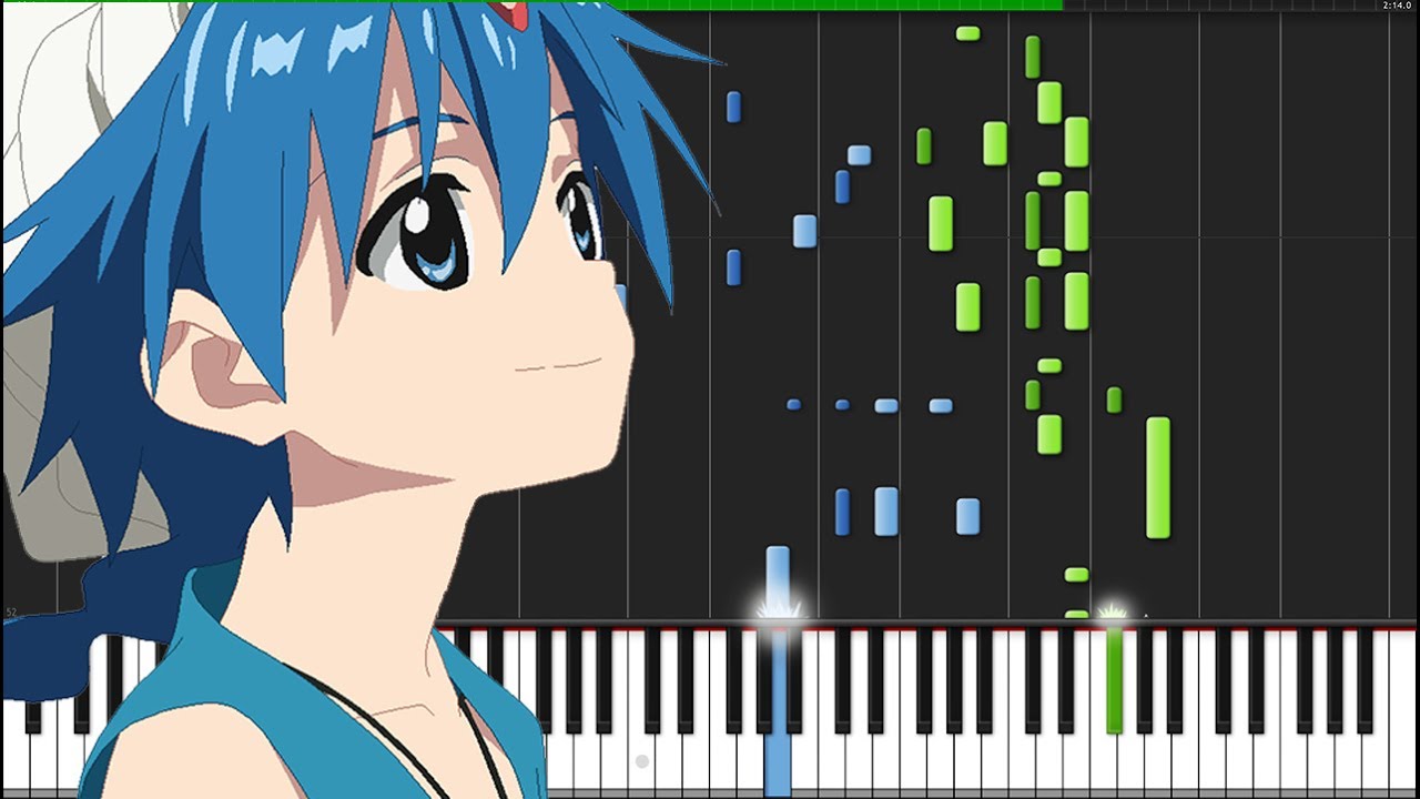 Matataku Hoshi no Shita de - Magi the Labyrinth of Magic (OP 2) [Piano Tutorial] // Piano Man ...