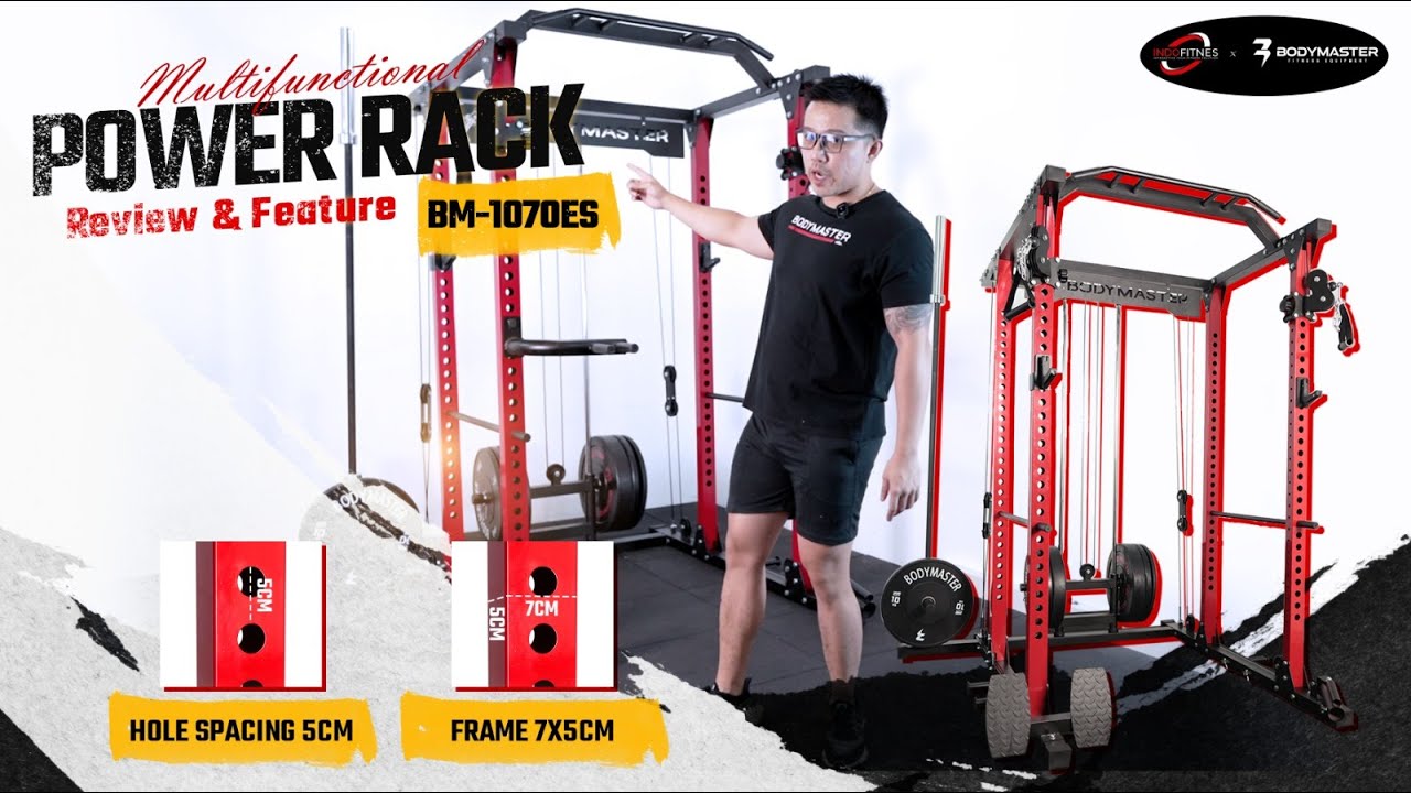 BODYMASTER MULTIFUNCTIONAL POWER RACK BM-1070ES - YouTube