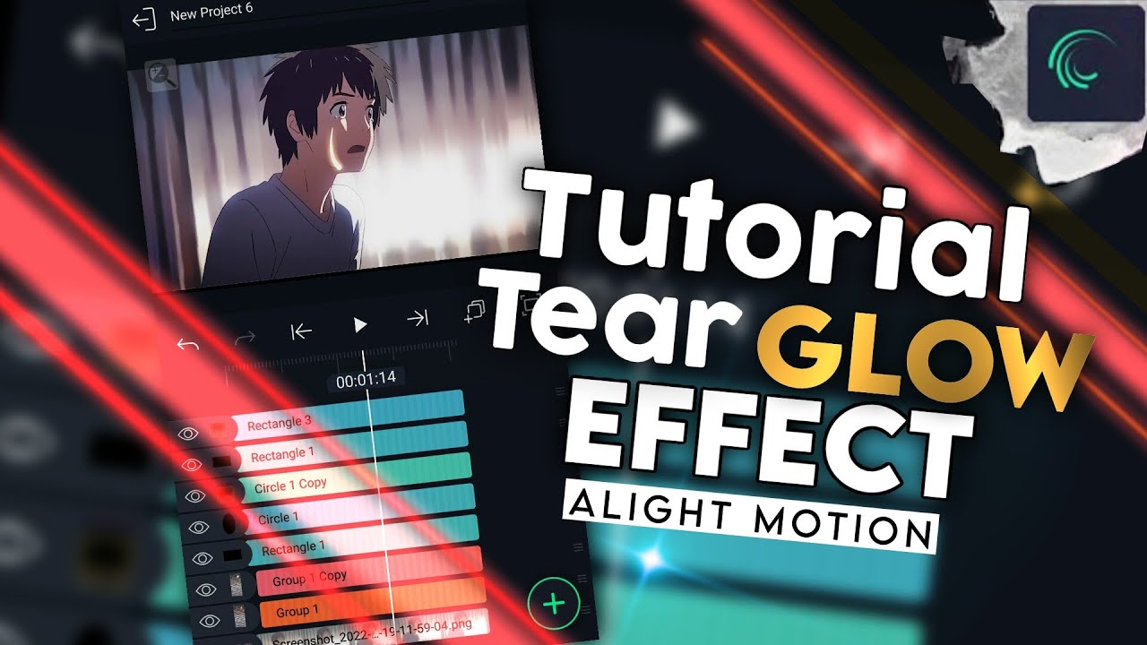 Tear Glow Effect//Alight motion Tutorial - YouTube