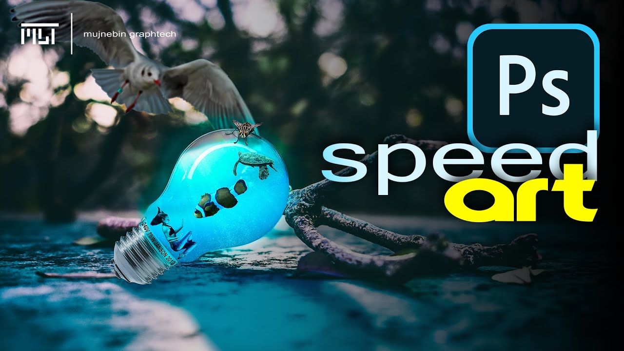 Sea Bulb Photo Manipulation Photoshop Speed Art - YouTube