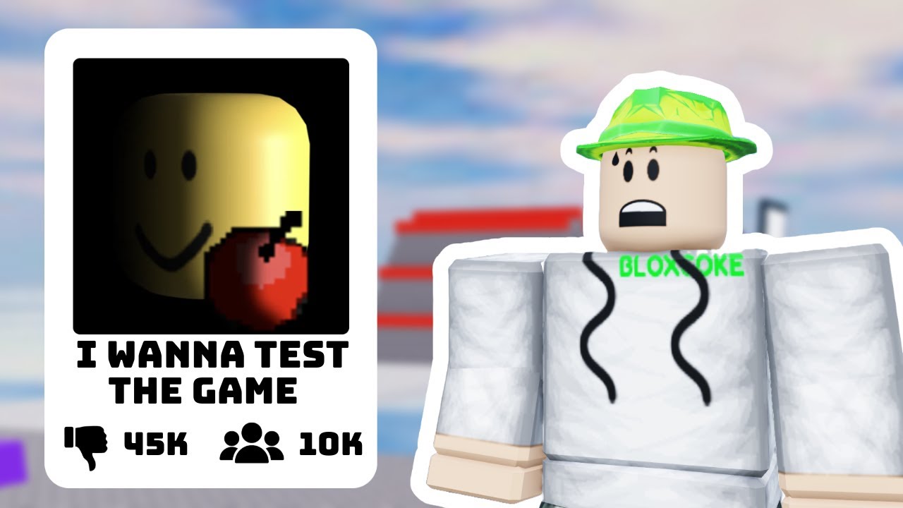 I TESTED the Game... (I Wanna Test The Game [Roblox]) - YouTube