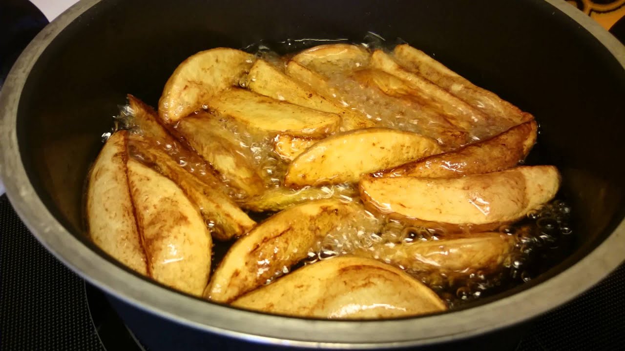 4K Potato Frying - YouTube