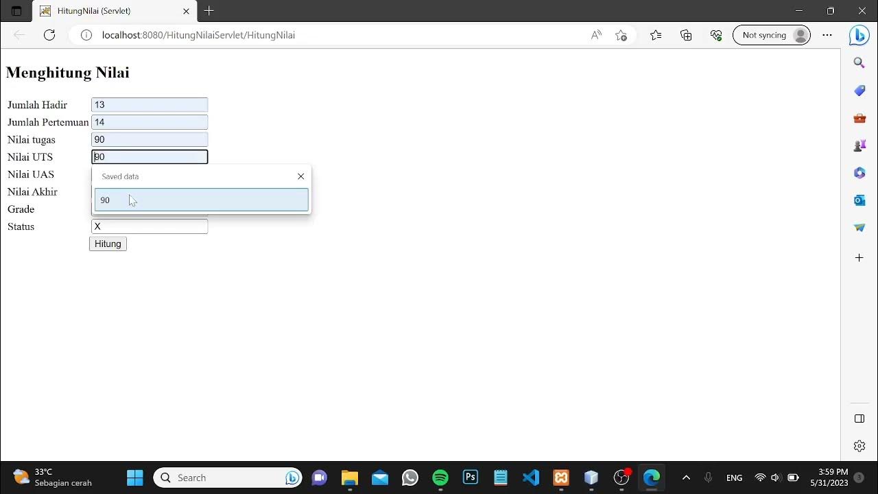 Bahasa Pemrograman Java (Membuat Hitung Nilai Jsp) - YouTube