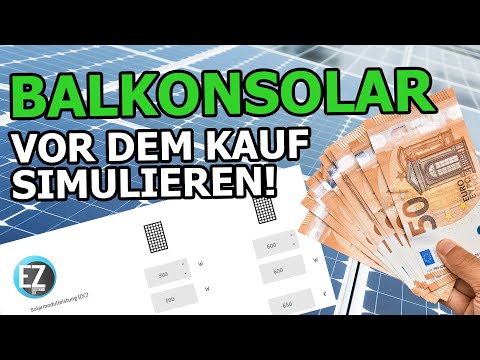 Balkonkraftwerk Rechner - Ertrag - Amortisation - Kosten - Balkonkraftwerk - Simulator