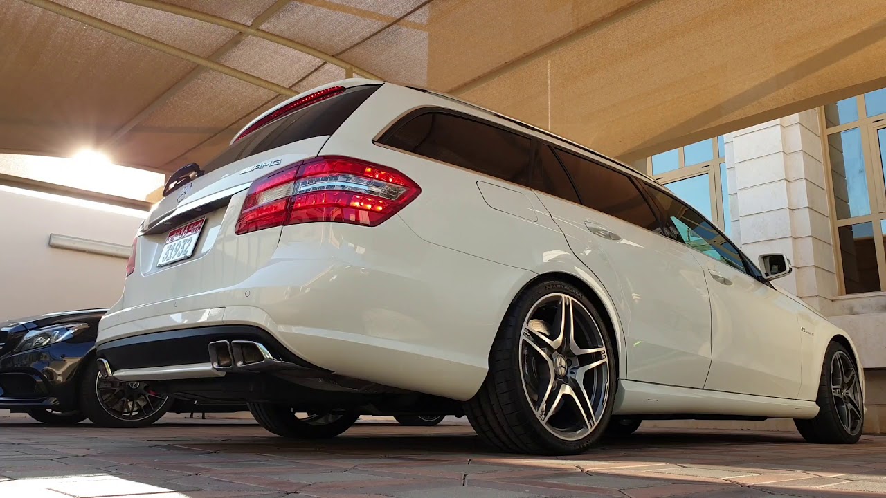 2011 E63 AMG Wagon Cold Start M157 Biturbo - YouTube