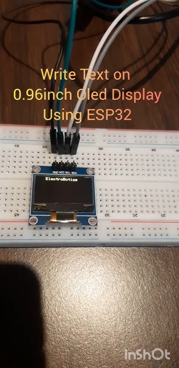 1 min to write text on 0.96inch Oled Display using ESP32 #diy #arduino ...
