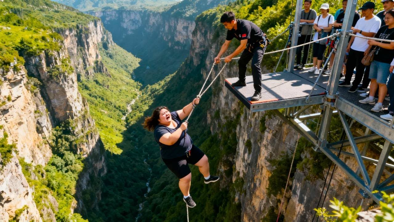 Bungee Jumping With Rope In Beautiful Place:Asmr Bungee Jumping - YouTube