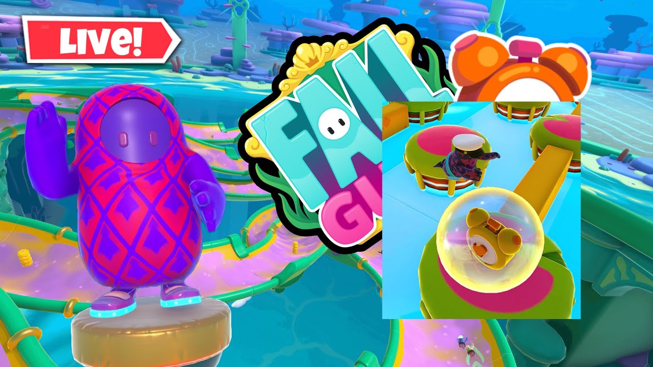 Fall Guys SS3 Live! Lily Leapers customs and more!🔴 - YouTube