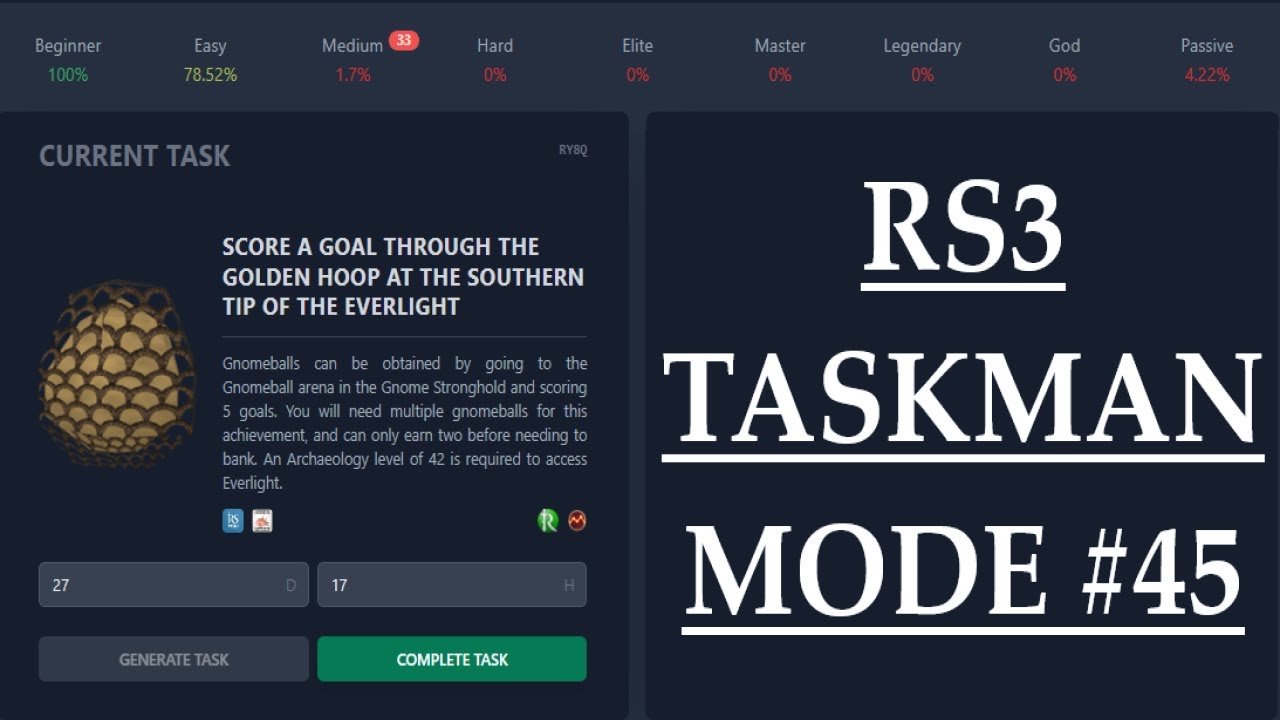 #RS3 Journey Of Taskman Micks #45 (#Runescape Taskman Mode) - YouTube