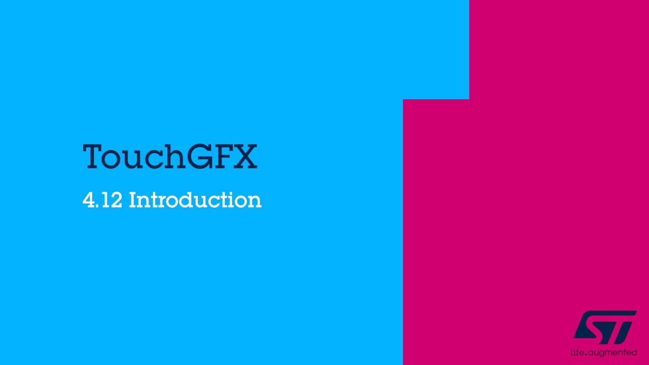 TouchGFX 4.12 introduction - YouTube