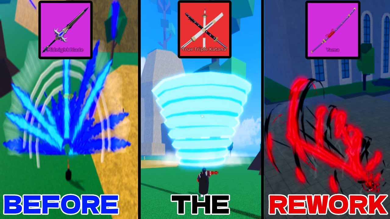 Every Swords Before The Rework! [Blox Fruit] - YouTube