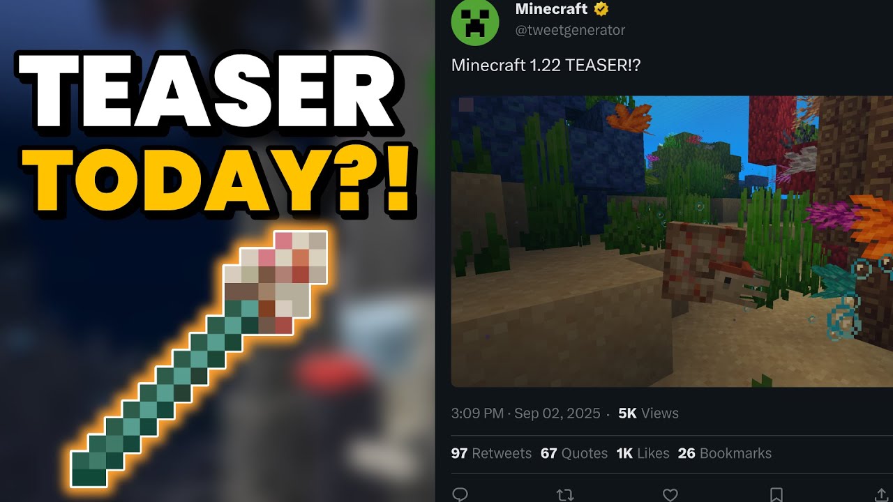Minecraft UPDATE Teaser Today?! Minecraft 1.22 Nautilus Info? Minecraft ...