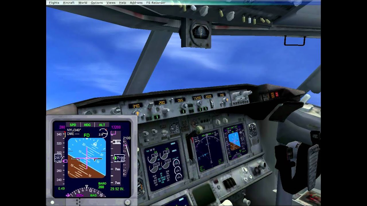 FSX-How to use auto-pilot in a boeing 737-800 - YouTube