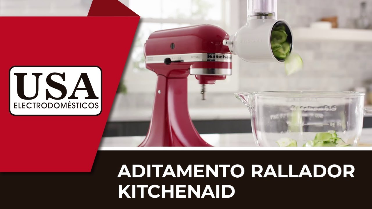 Funcionamiento del Aditamento rallador de KitchenAid - KSMVSA - YouTube