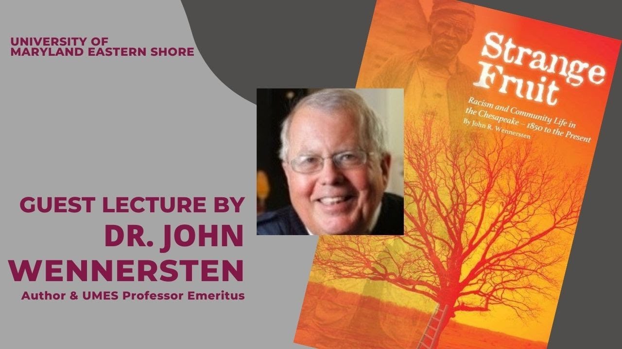 Book Discussion with John Wennersten. - YouTube