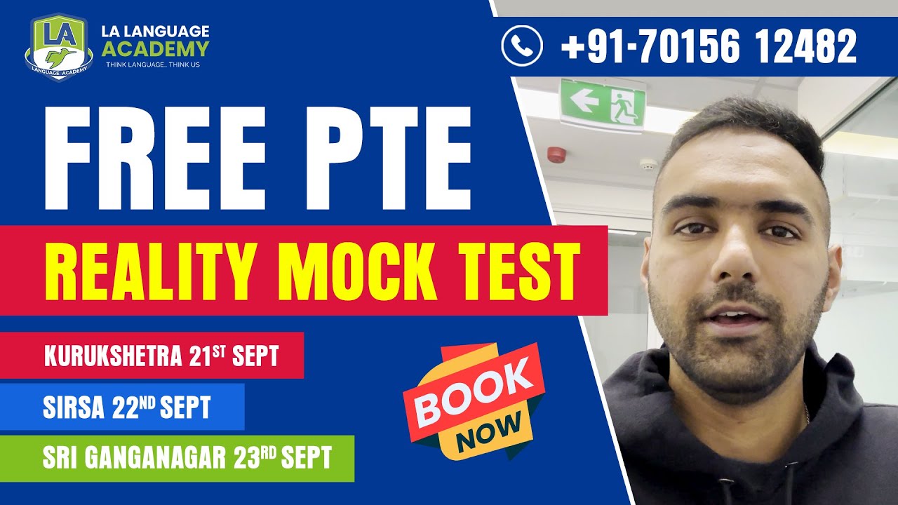 FREE PTE Reality Mock Test at LA Kurukshetra, Sirsa & Sri Ganganagar ...
