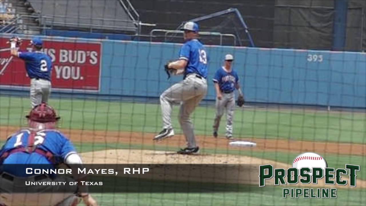Connor Mayes, RHP, University of Texas, Pitching Mechanics at 200 FPS ...
