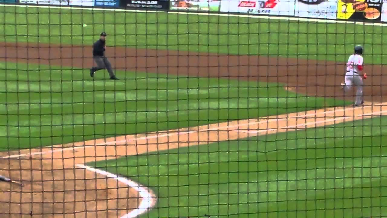 Kannapolis LHP Sean Bierman vs. Greenville 1B Tim Roberson, 4.6.14 ...