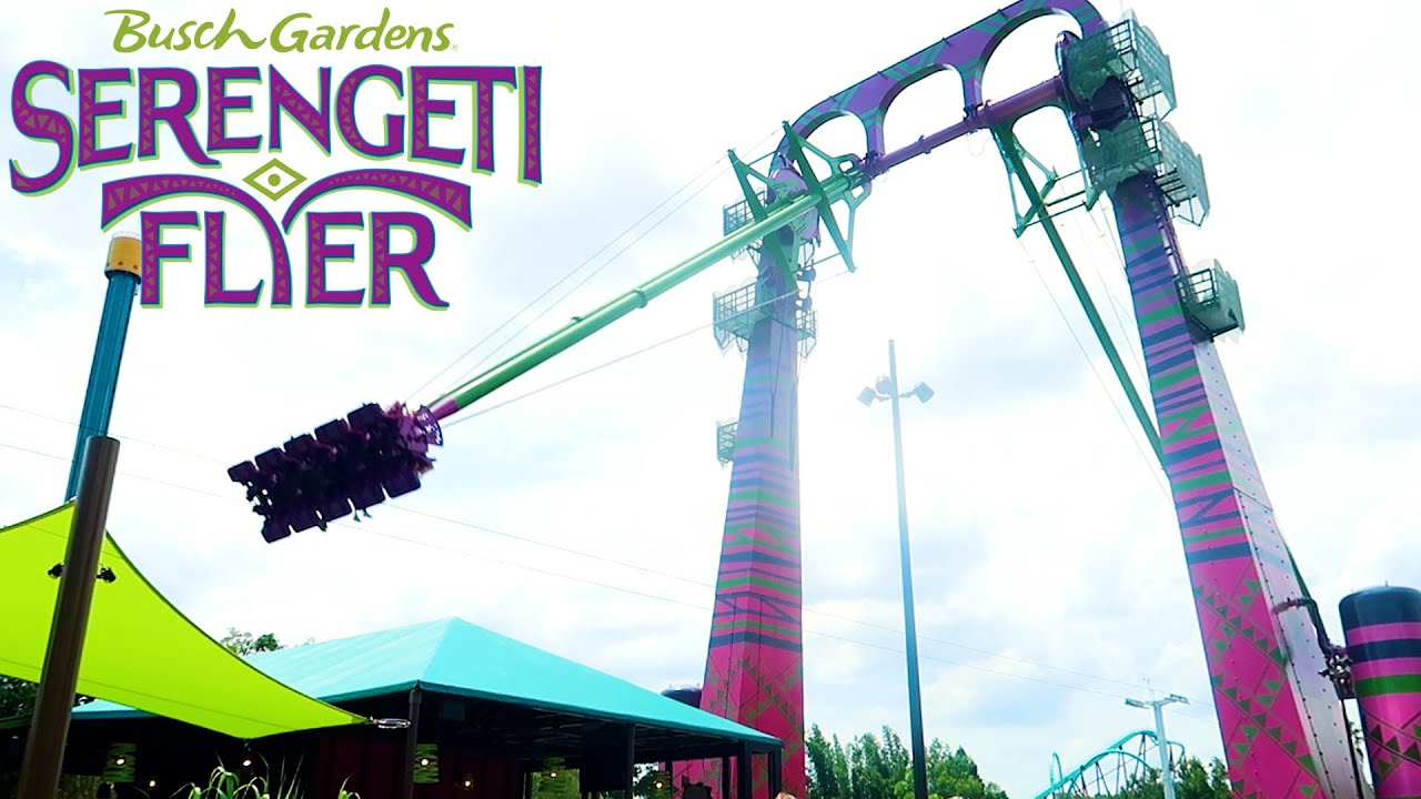 Serengeti Flyer: Off-Ride | Busch Gardens Tampa Bay - YouTube