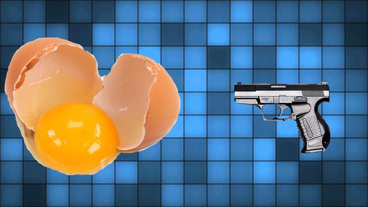 shootimg an egg!!! - YouTube