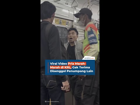 Viral Video Pria Marah-Marah di KRL, Gak Terima Disenggol Penumpang Lain